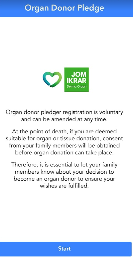 Just received this "Organ Donor Pledge"