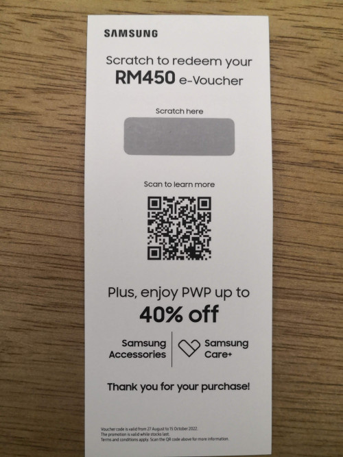 [WTS] Samsung E-Voucher RM450