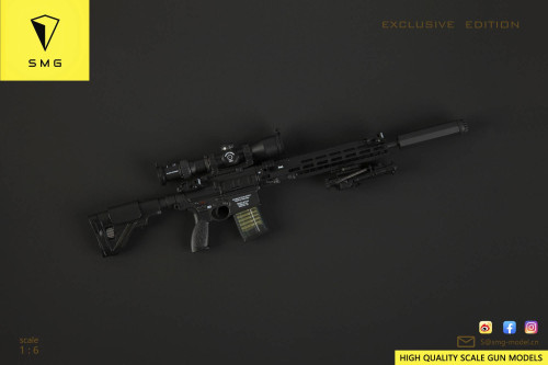 1/6 Action Figure Easy & Simple SMG M110A1 Model