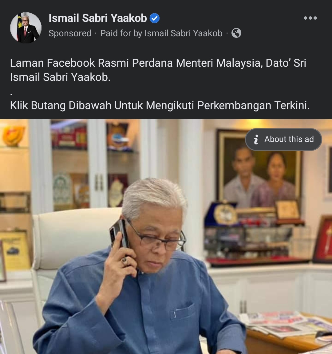 Sponsored by duit sendiri or govt?