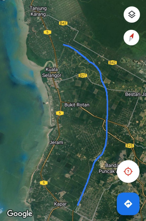 New bridge across Sg. Perak to Bagan Datuk