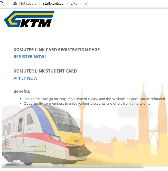 KTM card online registration