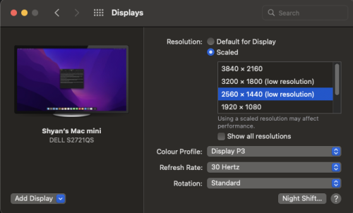 Mac Mini Late 2014 in 4k Monitor
