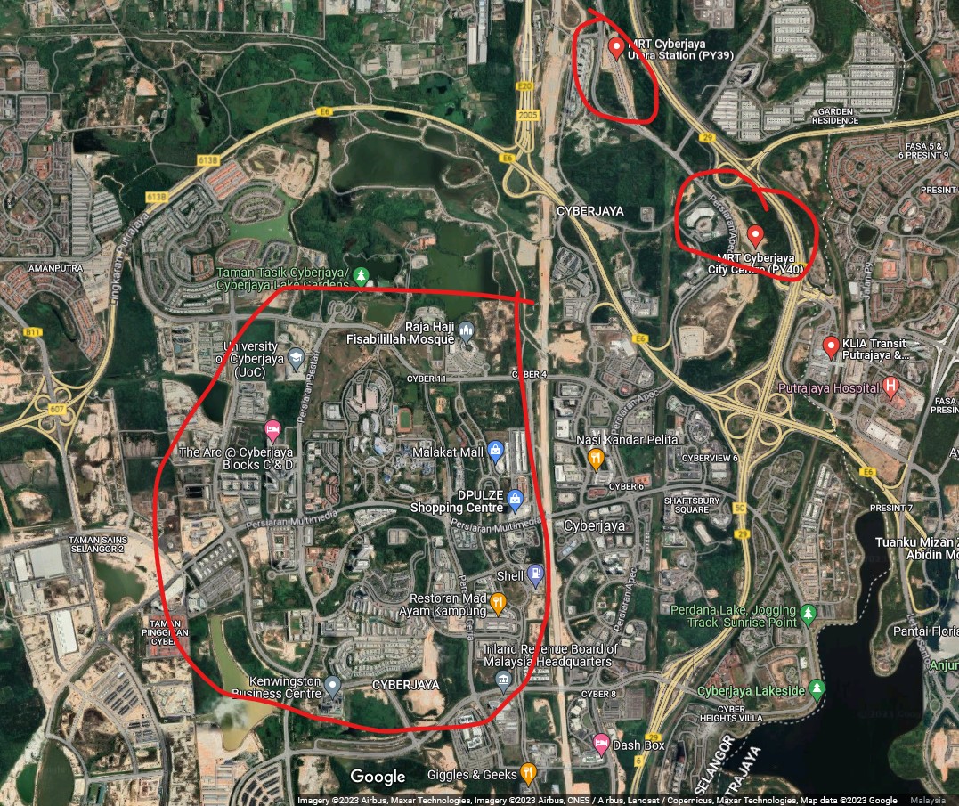 Jasa LGE dan Thanos MRT station Cyberjaya...