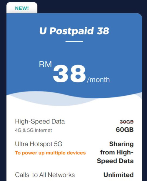 UMobile U38 Postpaid vs U38 Biz Plan