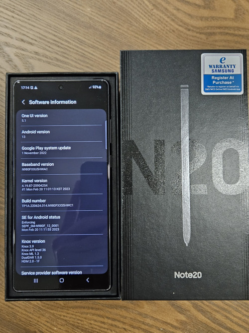 [SOLD] Samsung Galaxy Note 20 4G 8/256GB