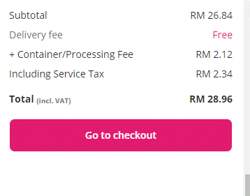 Now Foodpanda charges Container Fee when there