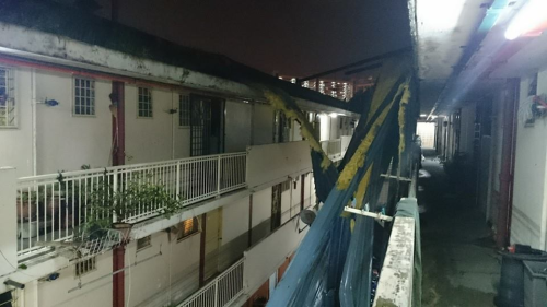 dinding Flat Loke Yew tercabut - ribut KL