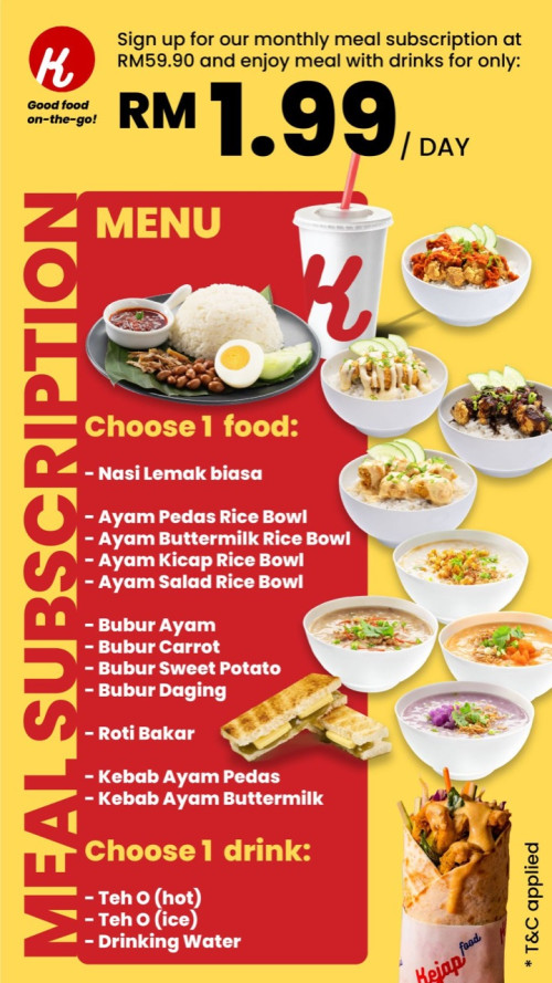 KFC Pizza Hut Menu Rahmah