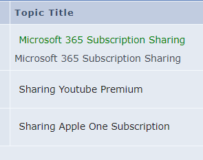 Microsoft 365 Subscription Sharing