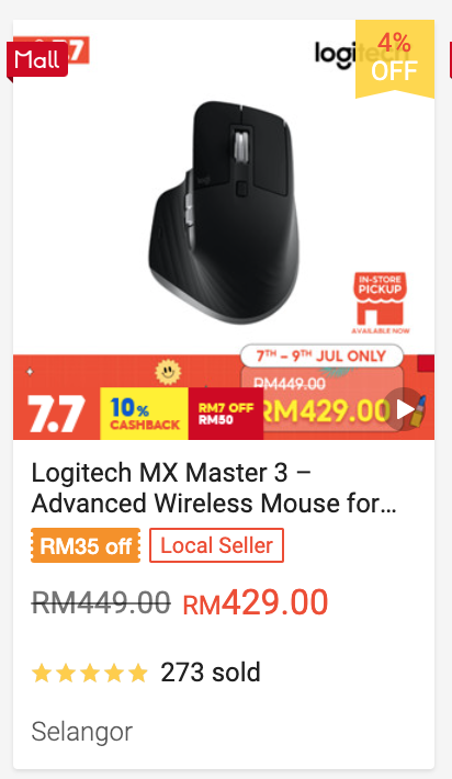 Logitek MX mouse