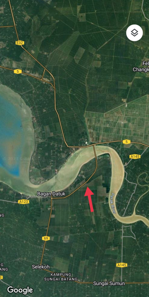 New bridge across Sg. Perak to Bagan Datuk