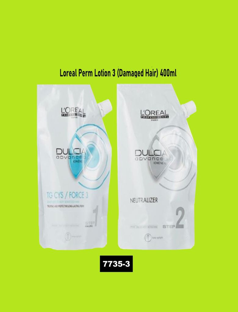14b 7735 3 Loreal Perm Lotion 3 (Damaged Hair) 400ml - Pictr.com