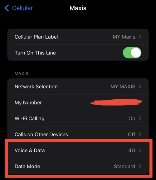 Maxis 5G upgrade for existing customers