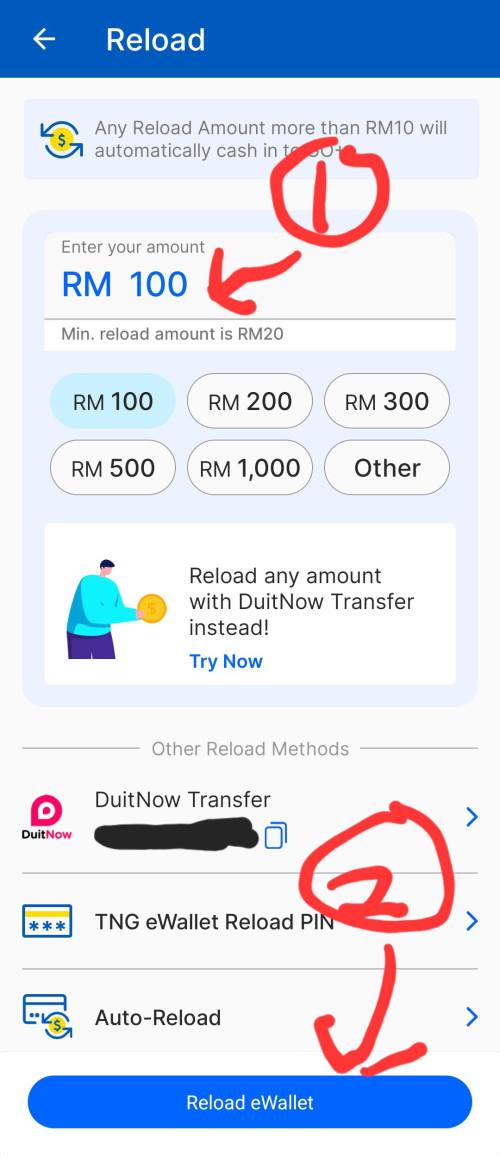 TNG Cannot Reload Using Credit Card
