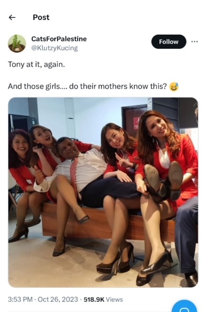 "Tony at it, again."