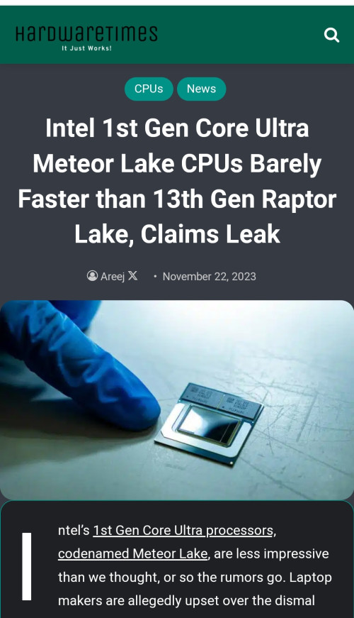 Intel.. Failed Again.