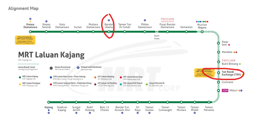 trx mrt to trx mall, walk underground / road side?