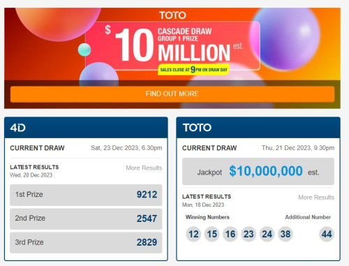 S$10 million TOTO top prize