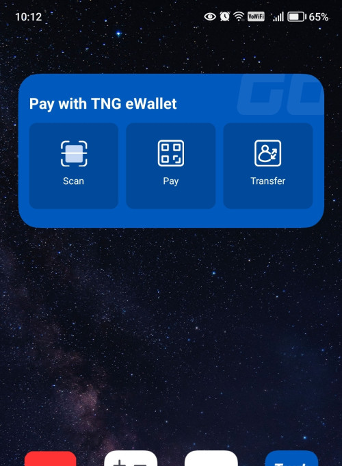 TnG e-wallet payment no key in passcode anymore