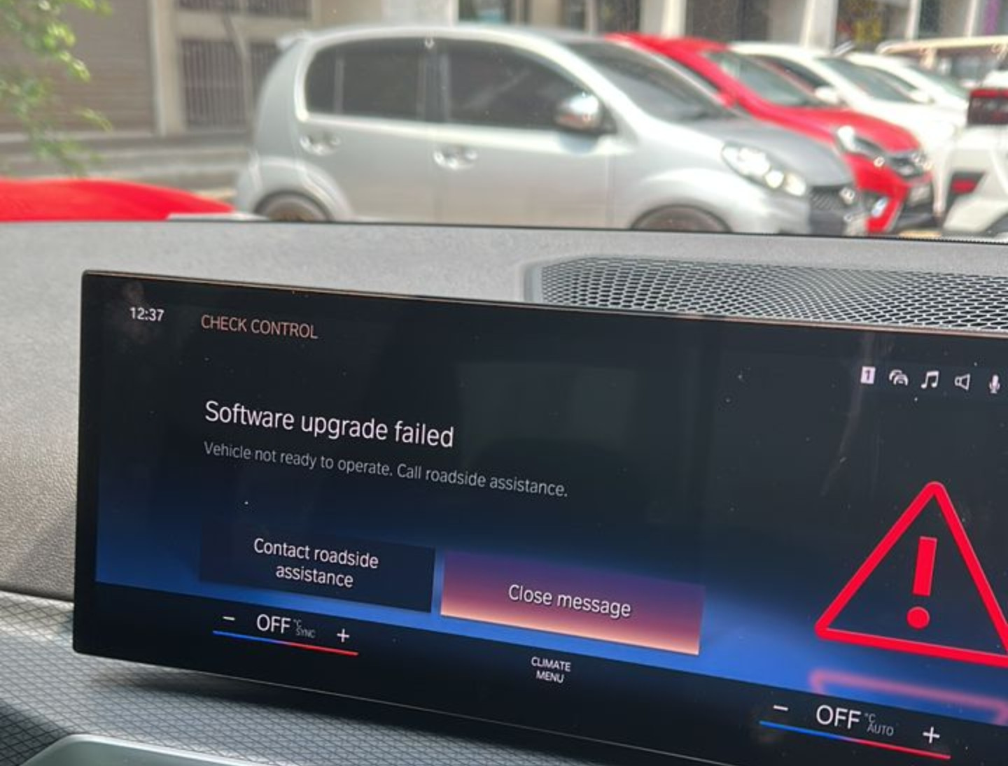What happen if your car SW update has failed to