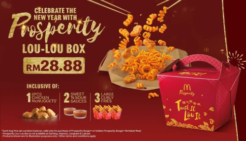 Mekdi launch Lou-Sang box for CNY RM28.88