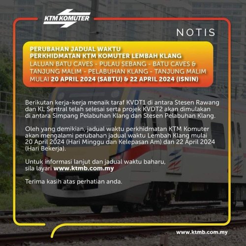 KTMB service back to normal