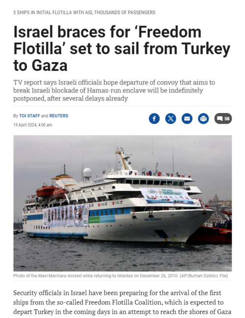 Aid flotilla for Gaza to sail from Turkey
