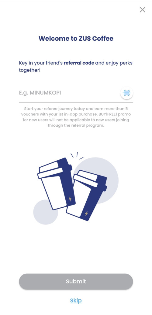 Anyone has Zus App Referral Code?