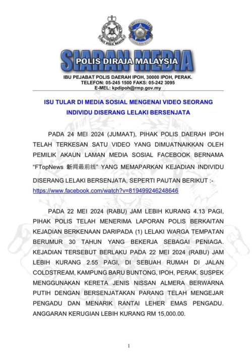 Midnight rompak with parang