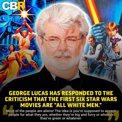 George Lucas criticised because “all white man” in