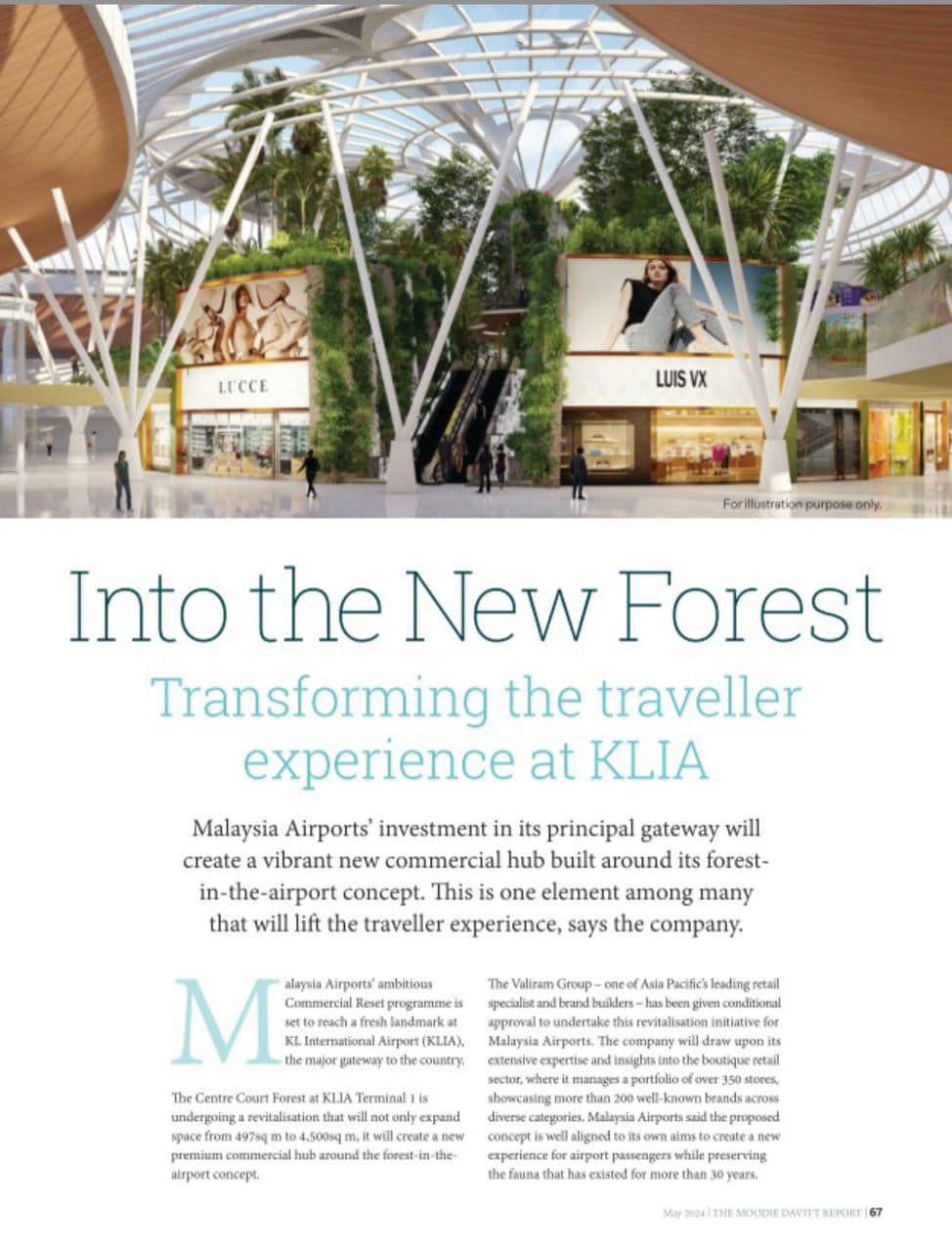 Revamp of KLIA Satellite terminal center forest