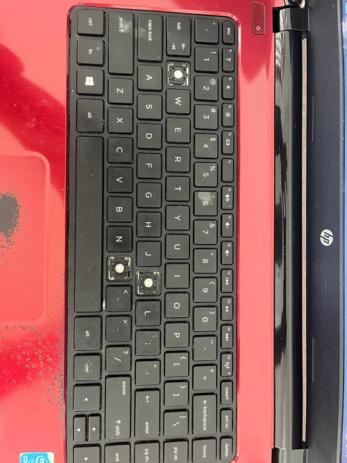 Laptop keyboard's case are missing