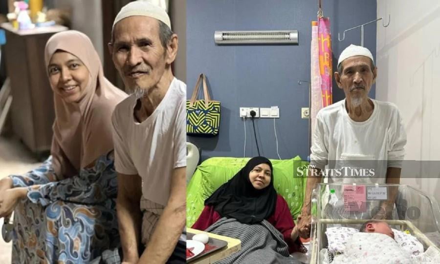Felda retiree Yob blessed with baby girl at 80