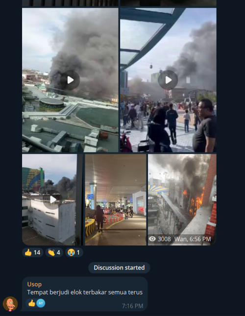 Fire at Genting Highlands Theme Park?