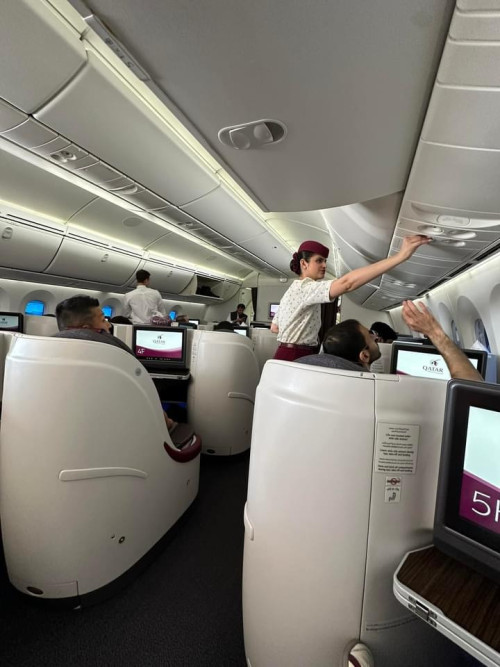first try on Qatar Airways…overall good experience