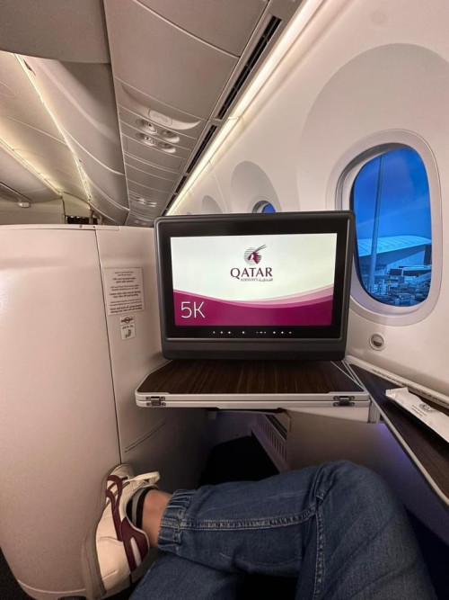 first try on Qatar Airways…overall good experience