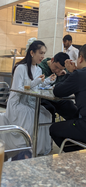 Today I saw muslim amoi from China