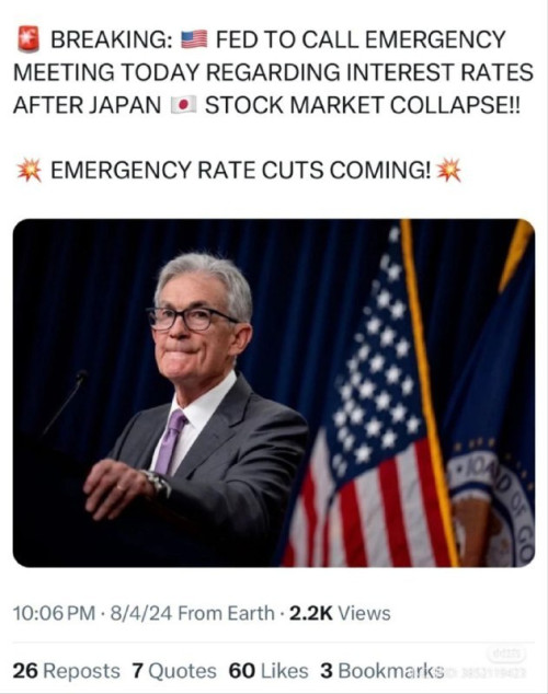 BREAK: Fed to call emergency meeting BBB