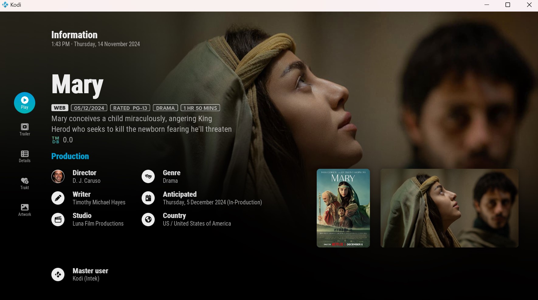 Netflix 'MARY' trailer. Setori of Jesus' mother.