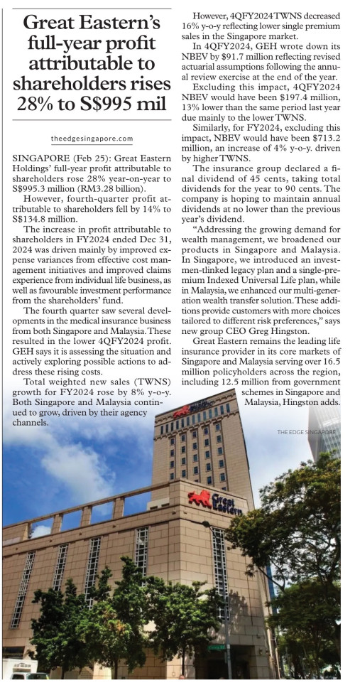 Hnnghh... GE insurance profit naik 28%