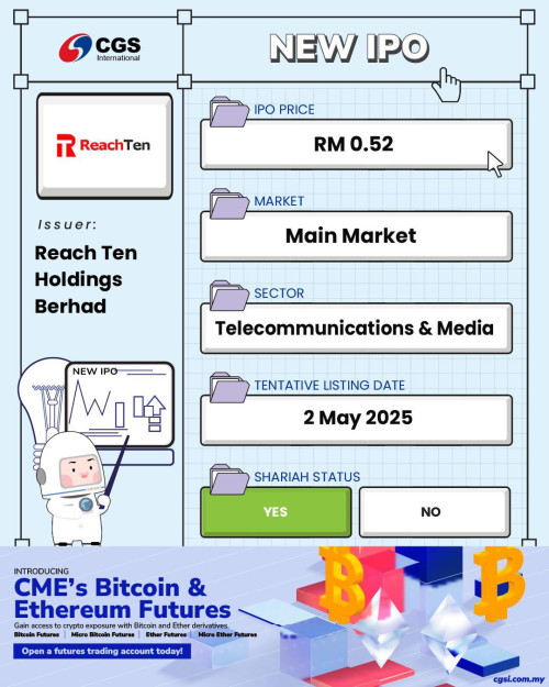 IPO : REACH TEN HOLDINGS BERHAD
