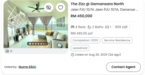 bro regrets buying Zizz condo @ "Damansara" Damai