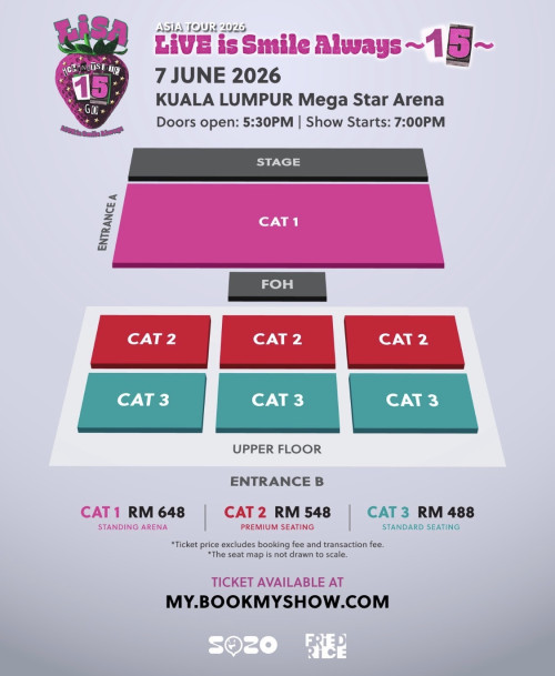 Lisa coming malaysia, support rm488